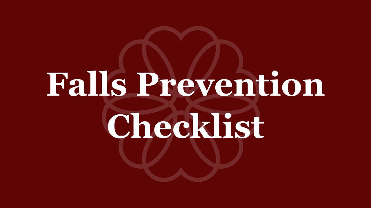 Falls Prevention Checklist - Dovida AU
